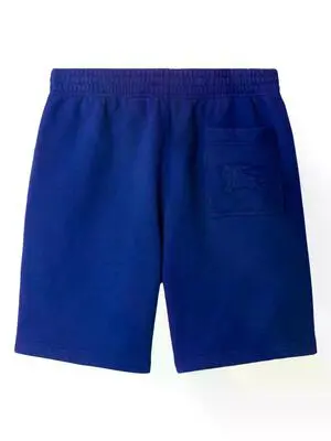 Burberry Equestrian Knight Appliqué Cotton Shorts