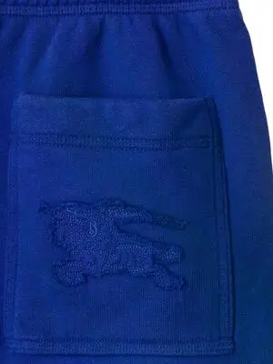 Burberry Equestrian Knight Appliqué Cotton Shorts