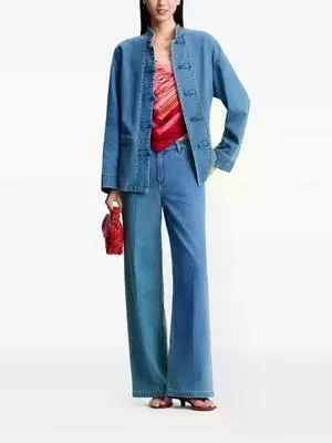Shanghai Tang Buttoned Denim Jacket