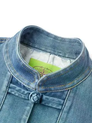 Shanghai Tang Buttoned Denim Jacket