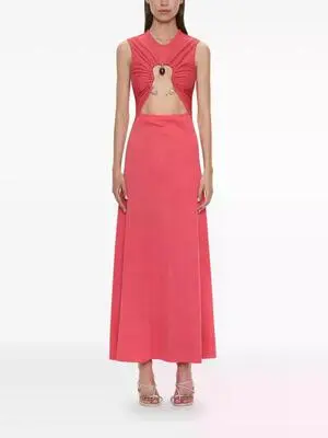Christopher Esber Hiero Stone-embellished Maxi Dress - Red
