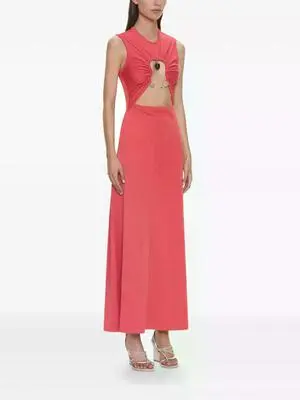 Christopher Esber Hiero Stone-embellished Maxi Dress - Red