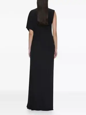 Christopher Esber Bezel Quartz Draped Tank Maxi Dress