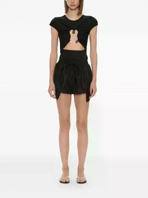 Christopher Esber Hiero Crystal Capped T-shirt - Black