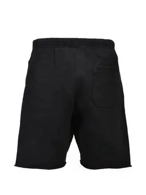 SAINT MXXXXXX Graphic-print Raw-hem Shorts