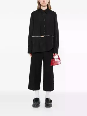 Comme Des Garçons Zip-detail Cotton Shirt