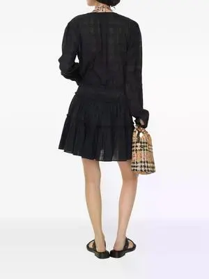 Burberry Check Cotton Voile Mini Dress