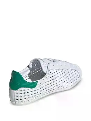 Adidas Stan Smith Woven Lace-up Sneakers - White