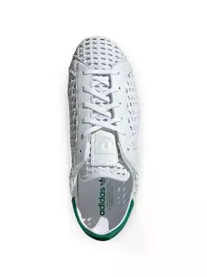 Adidas Stan Smith Woven Lace-up Sneakers - White