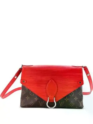 LOUIS VUITTON Saint Michel Handbag Monogram Canvas And Epi Leather - Red