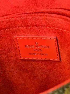 LOUIS VUITTON Saint Michel Handbag Monogram Canvas And Epi Leather - Red