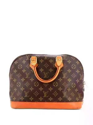 LOUIS VUITTON Vintage Alma Handbag Monogram Canvas - Brown