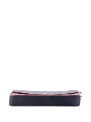 LOUIS VUITTON Felicie Pochette Monogram Empreinte Leather - Blue