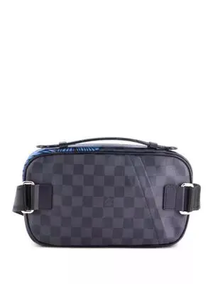 LOUIS VUITTON Ambler Limited Edition Nemeth Damier Graphite Belt Bag - Black