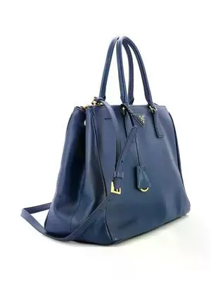 Prada Double Zip Lux Saffiano Leather Large Tote Bag