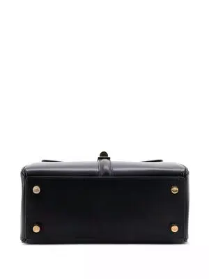 Celine 16 Small Satchel Top Handle Bag - Black
