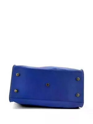 Saint Laurent Monogram Cabas Small Satchel - Blue