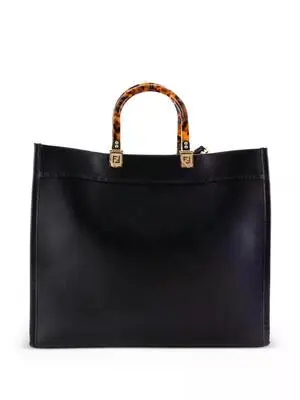 Fendi Sunshine Shopper Medium Tote Bag - Black