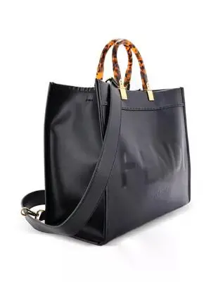 Fendi Sunshine Shopper Medium Tote Bag - Black