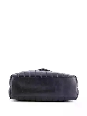 Saint Laurent Loulou Matelasse Chevron Leather Medium Shoulder Bag - Black