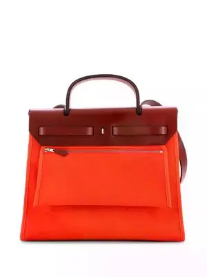 Hermès Herbag Zip 31 Shoulder Bag Leather And Toile
