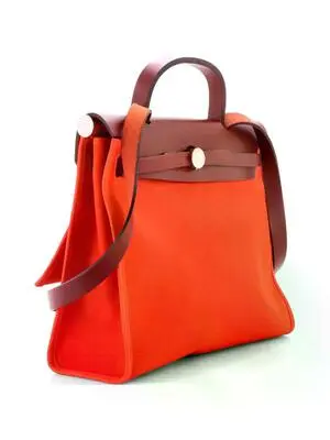 Hermès Herbag Zip 31 Shoulder Bag Leather And Toile