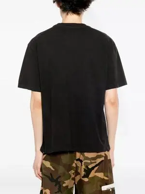 MELT Graphic-print Round Neck T-shirt - Black