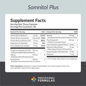 Professional Formulas Somnitol Plus 60 Capsules