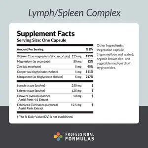 Professional Formulas Lymph/spleen Complex 60 Capsules