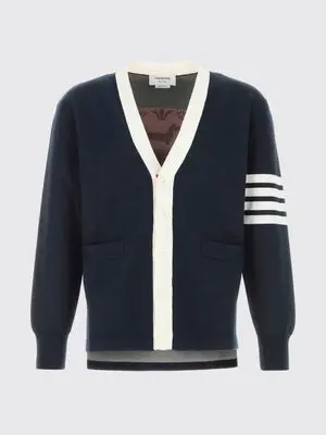 Thom Browne V-neck Cardigan With Signature Stripes
