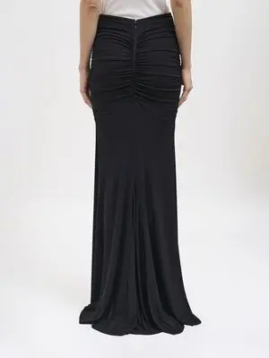 Elisabetta Franchi Long Stretch Viscose Skirt