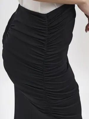Elisabetta Franchi Long Stretch Viscose Skirt