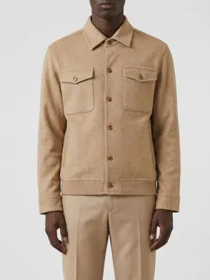 LARDINI Cotton Shirt Jacket - Sand