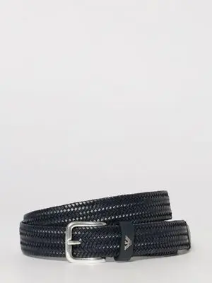 Emporio Armani Woven Belt - Navy
