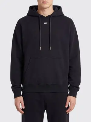 Off-White Arrow Cotton Hoodie - Black