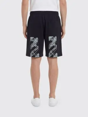 Off-White Diagonal Stripe Shorts - Black