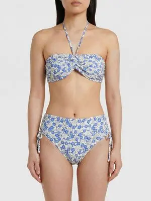 Isabel Marant Étoile Floral Bikini Top - Blue