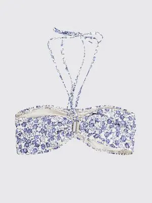 Isabel Marant Étoile Floral Bikini Top - Blue
