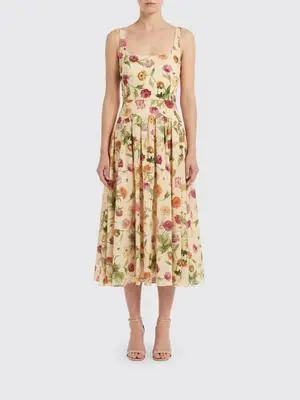 Carolina Herrera Printed Stretch Cotton Midi Dress