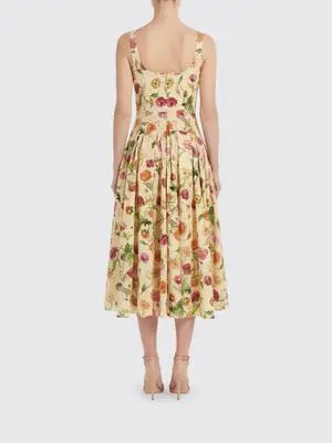 Carolina Herrera Printed Stretch Cotton Midi Dress
