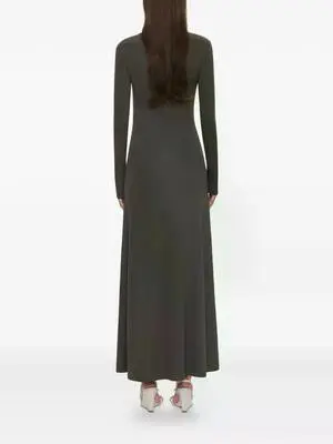 Christopher Esber Crystal Loophole Long-sleeve Midi Dress