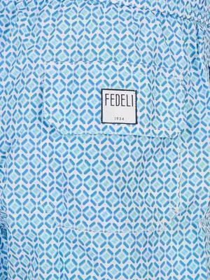 Fedeli Printed Swim Shorts