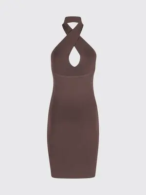 Federica Tosi Halterneck Mini Dress