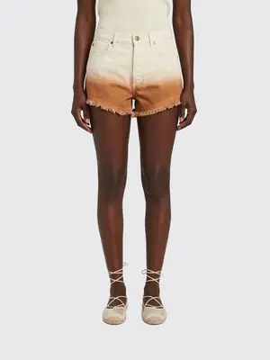 Alanui Denim Shorts With Dip-dye Effect - Brown