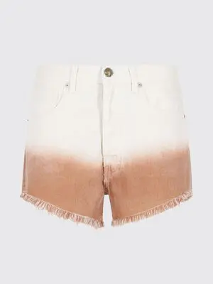 Alanui Denim Shorts With Dip-dye Effect - Brown