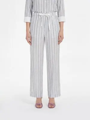 SEMICOUTURE Striped Wide Leg Trousers