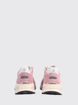 Premiata Mased Laminated Leather And Nylon Sneakers - Pink