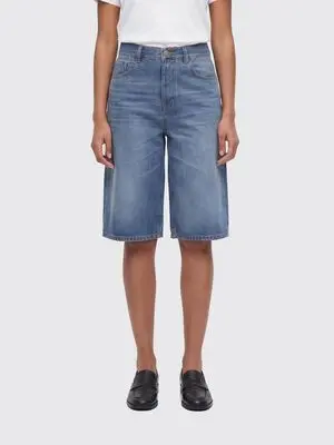 HAIKURE Cotton Denim Knee-length Shorts
