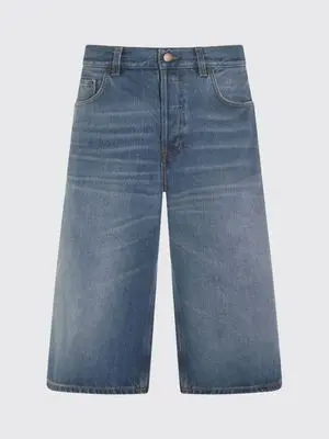 HAIKURE Cotton Denim Knee-length Shorts