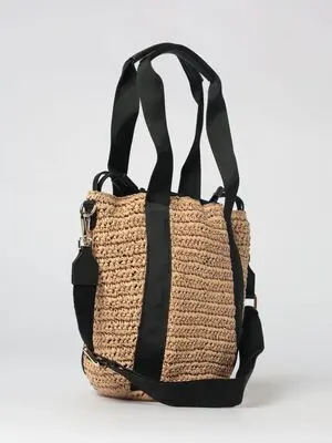 ERMANNO FIRENZE Ashley Crochet Raffia Bucket Bag